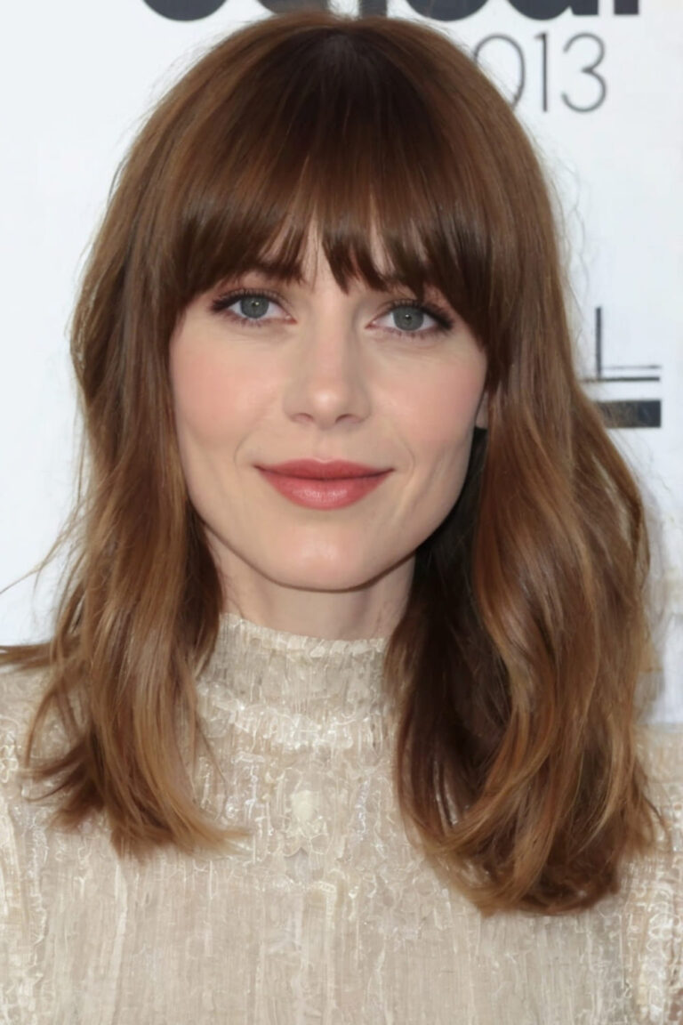 The Ultimate Guide to Chic Shoulder Length Haircuts with Bangs for ...