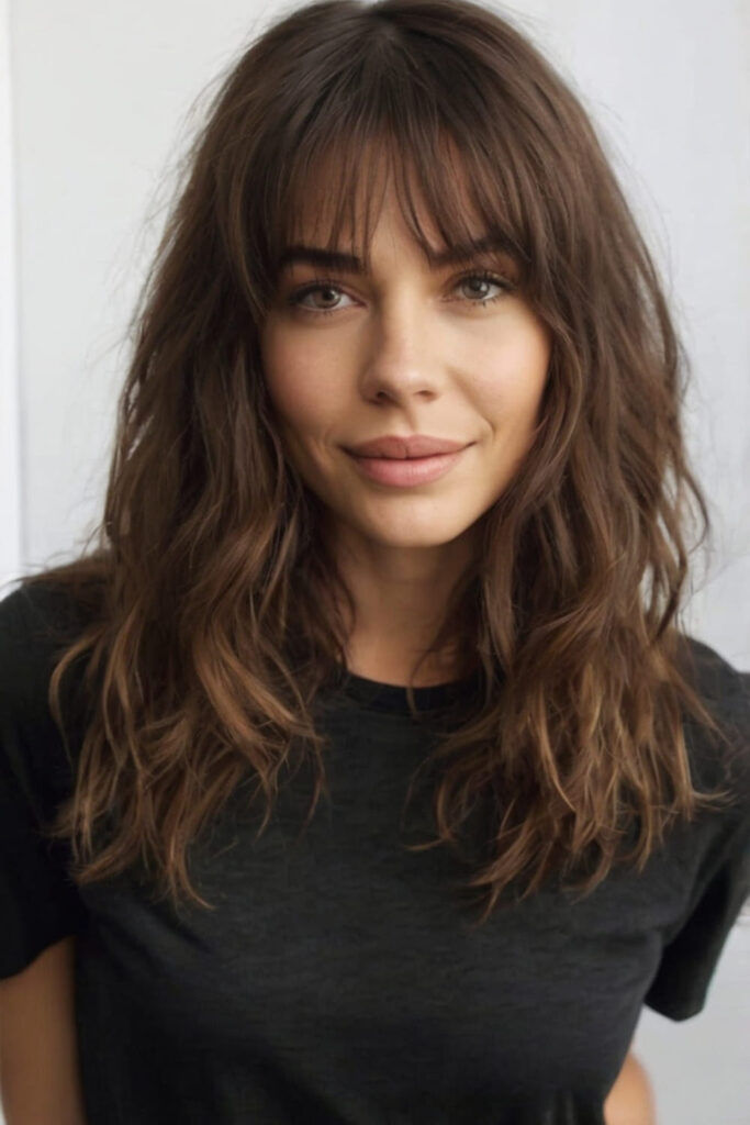 The Ultimate Guide to Chic Shoulder Length Haircuts with Bangs for ...