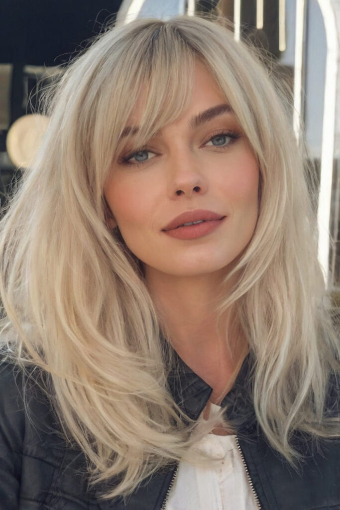 The Ultimate Guide to Chic Shoulder Length Haircuts with Bangs for ...