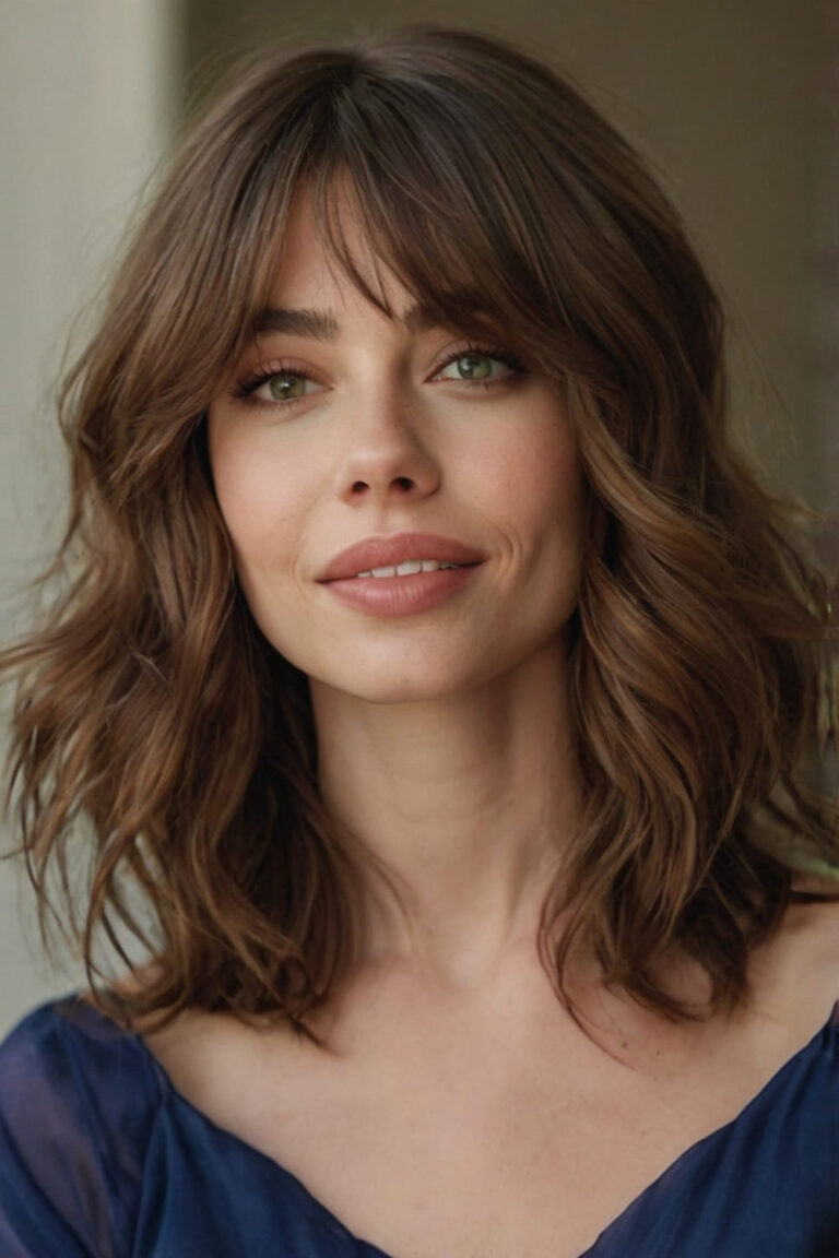Top Medium Length Hairstyles with Bangs That Flatters All Hair Types