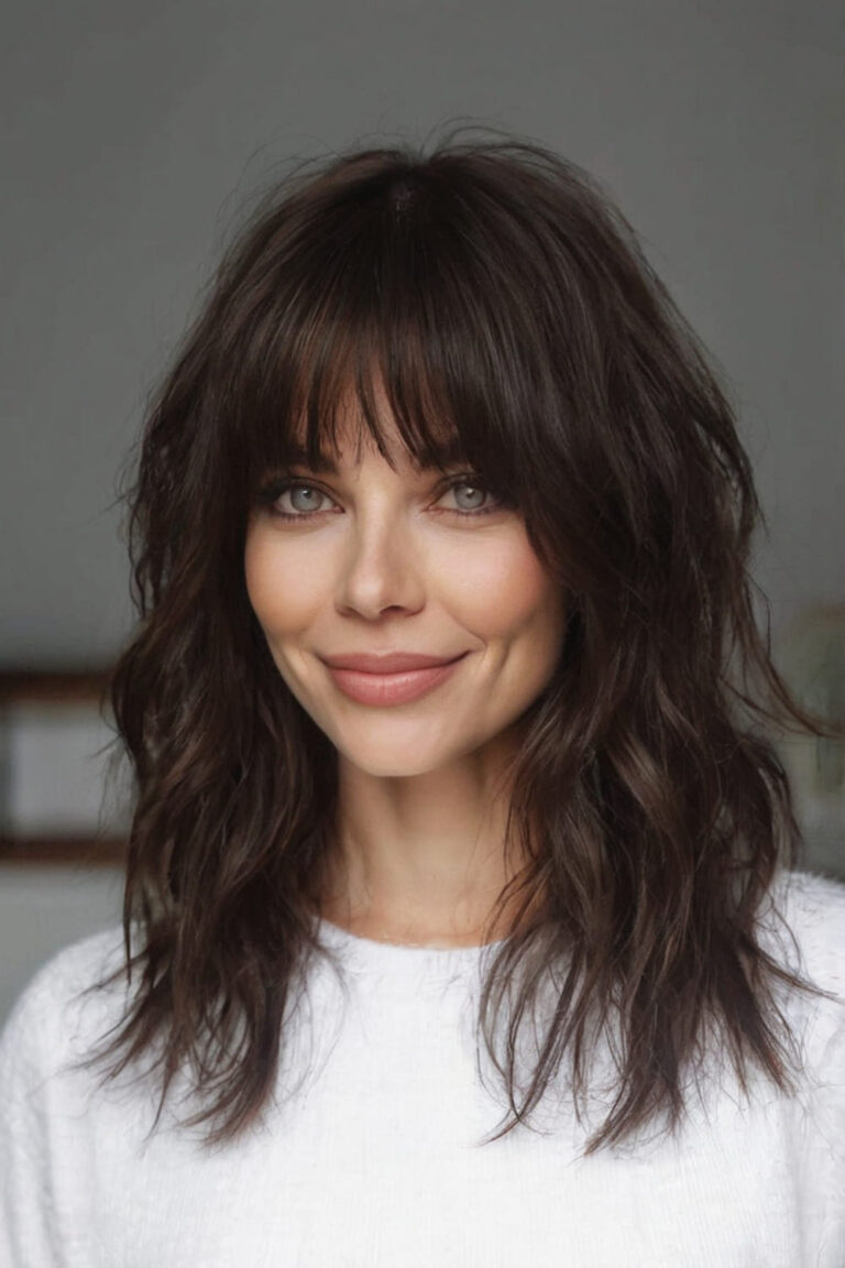 Top Medium Length Hairstyles with Bangs That Flatters All Hair Types