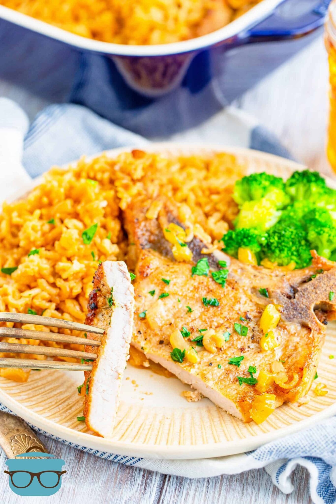 Baked Pork Chops and Yellow Rice Recipe