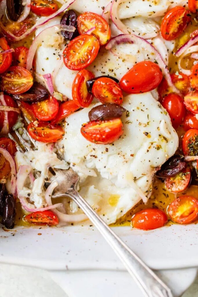 Deliciously Easy Mediterranean Baked Cod: A Healthy Dinner Recipe You ...