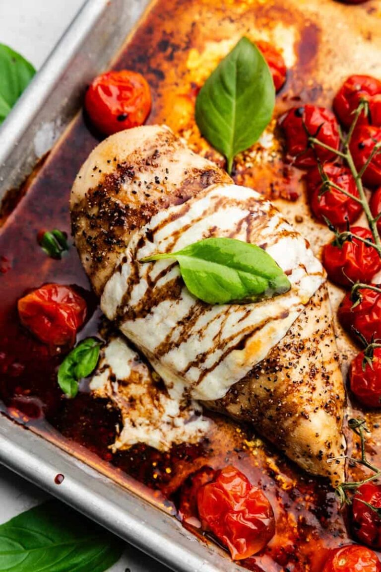 Unlock the Secret to Perfectly Juicy Chicken with Our Sheet Pan Caprese ...